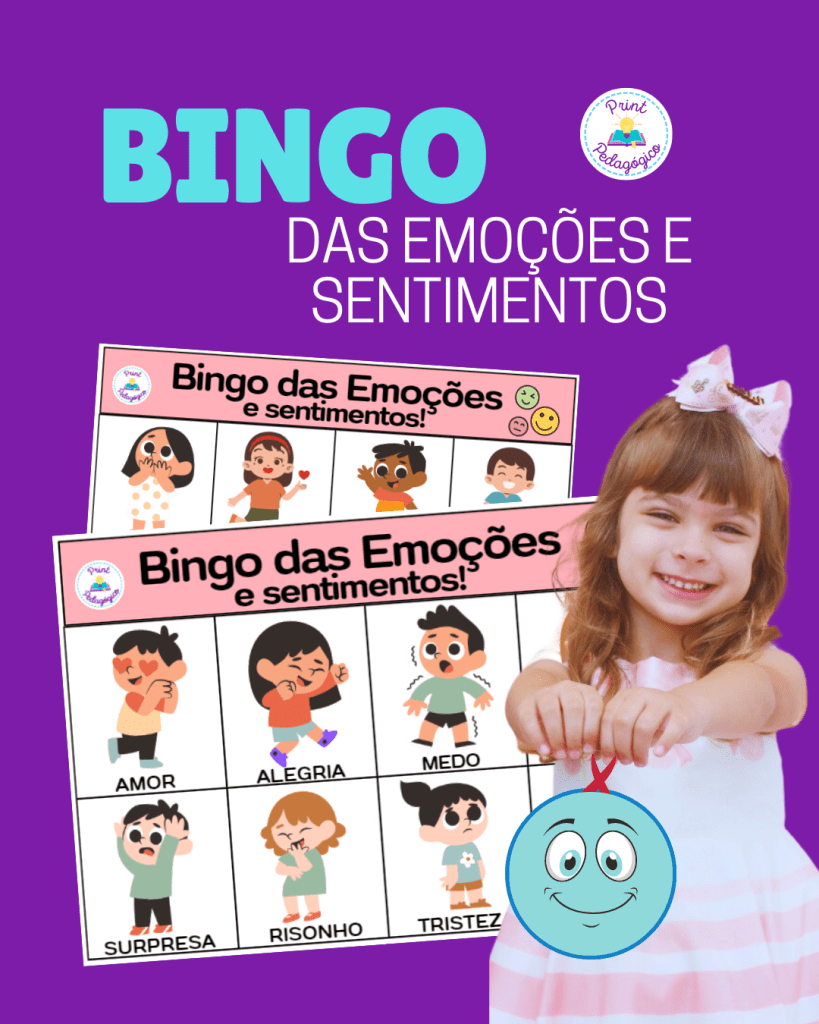 BINGO DAS EMOÇÕES E SENTIMENTOS – Print Pedagógico
